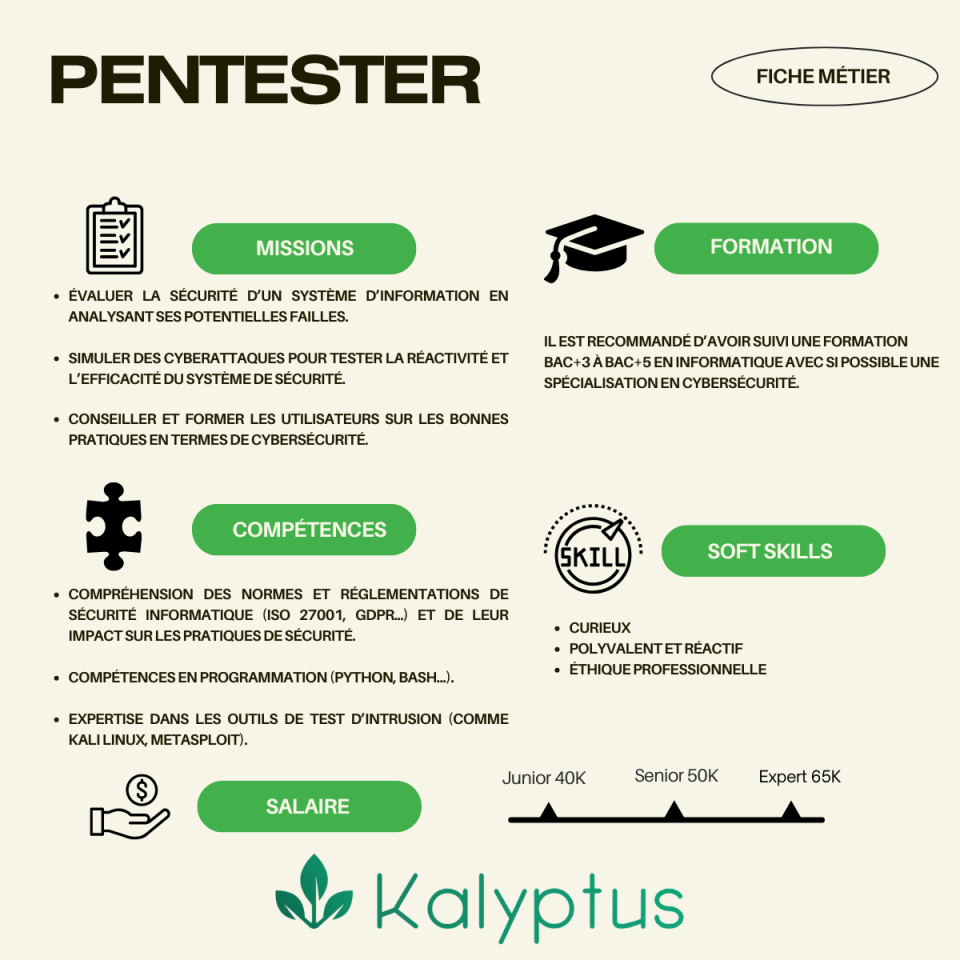 Pentester : Missions, Formations, Salaire